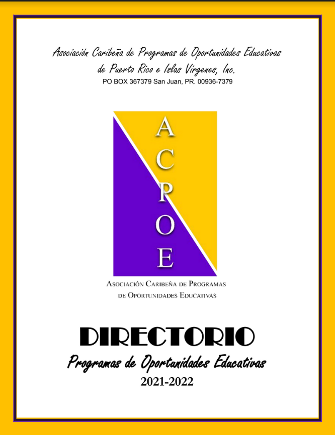 ¡Bienvenidos a la Página Web de la Asociación Caribeña de Programas de Oportunidades Educativas ...